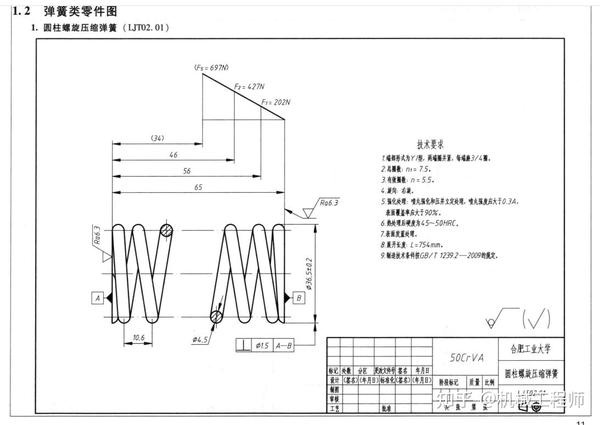 常见弹簧图纸表达方法 - 知乎