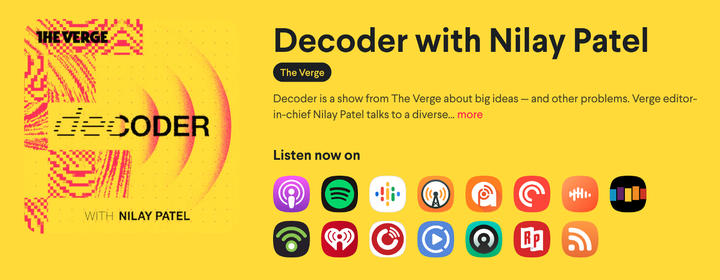 2022年我唯一强推的播客节目 Decoder - 知乎