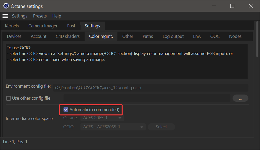 Octane ACES/OCIO如何设置？ - 知乎