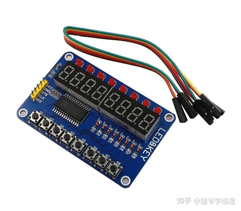 【雕爷学编程】Arduino动手做（102）---TM1638按键数码管 - 知乎