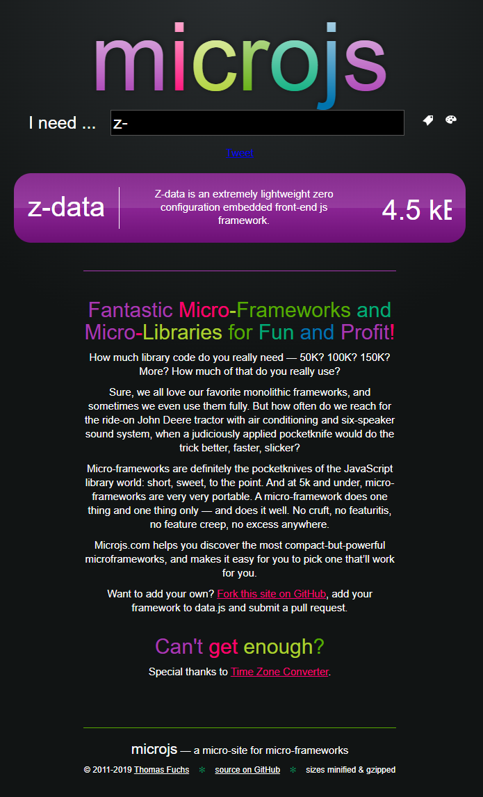 z-data 被 microjs 收录 - 知乎