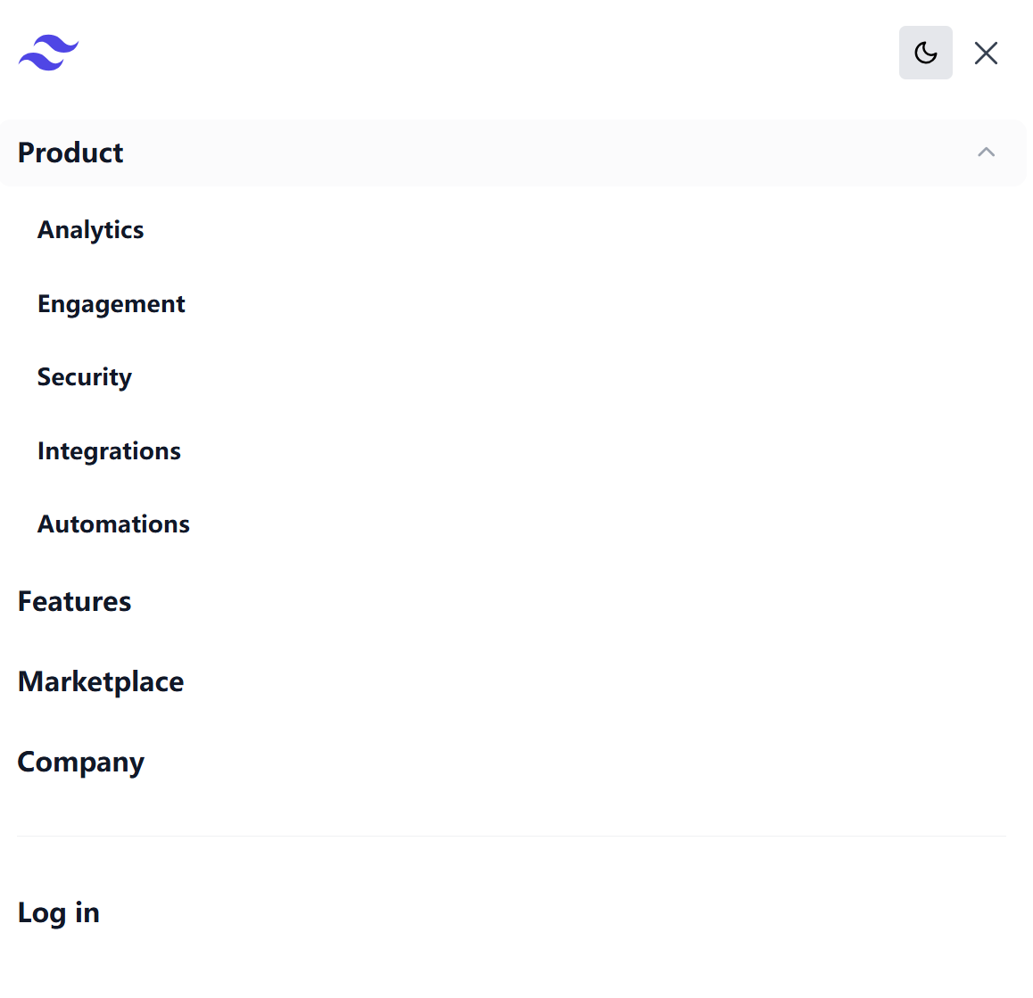 TailwindCSS 固定顶部 Header 示例项目 - 知乎