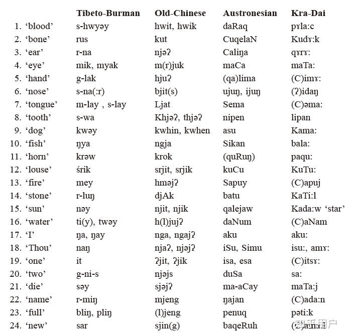 汉藏语系、南岛语系、南亚语系、壮侗语系、苗瑶语系之间有什么亲缘关系？ - 知乎