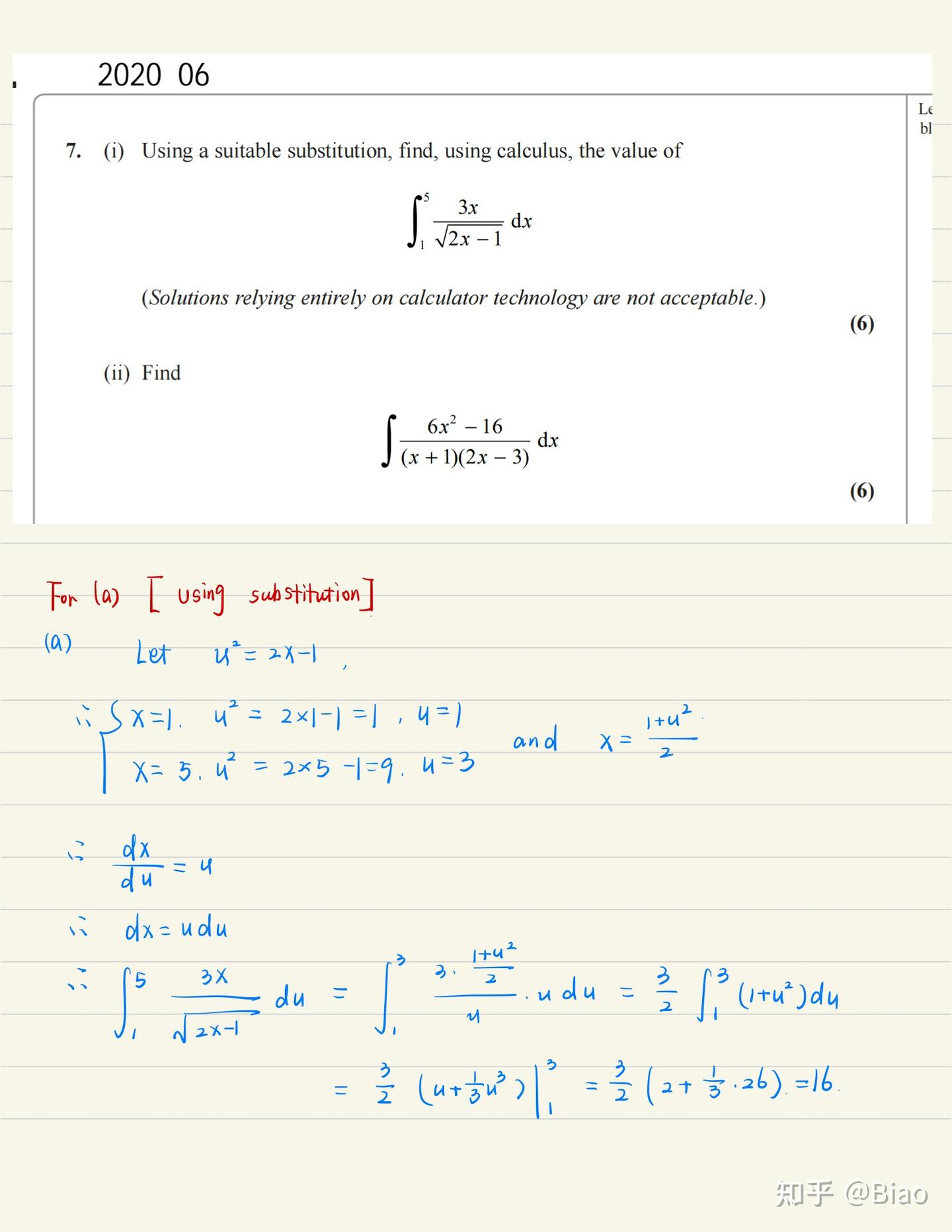 AL Edexcel P4 总结笔记之 Integration - 知乎