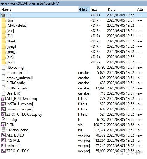 Win10+64位+VS2019编译FLTK1.4.0源代码 - 知乎