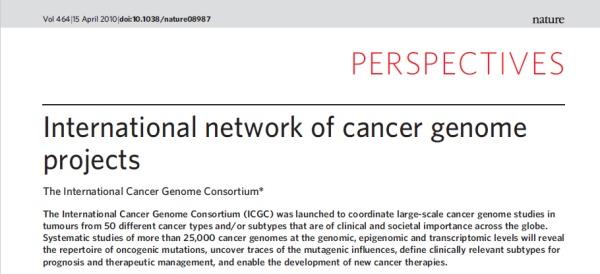 International Cancer Genome Consortium (ICGC) - 知乎