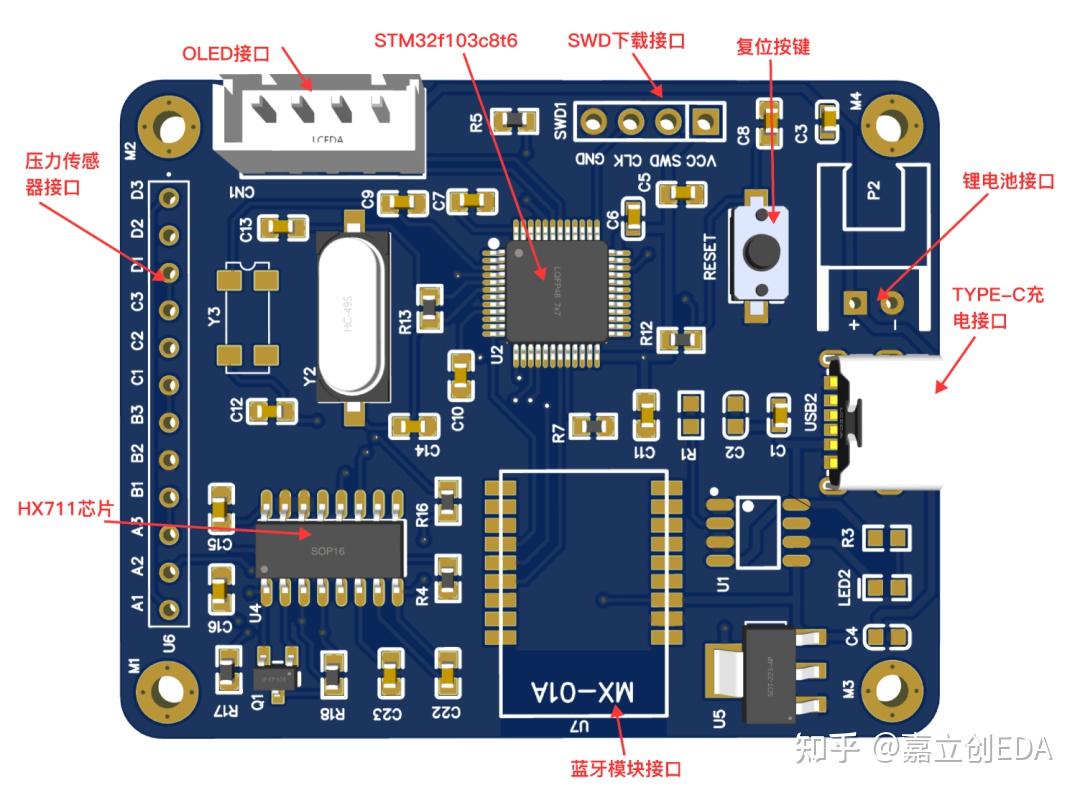 用STM32做了个电子秤，电路代码原理挺简单的 - 知乎