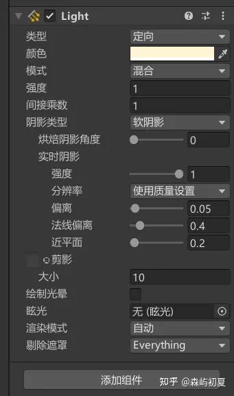 Unity组件——光源组件 知乎 