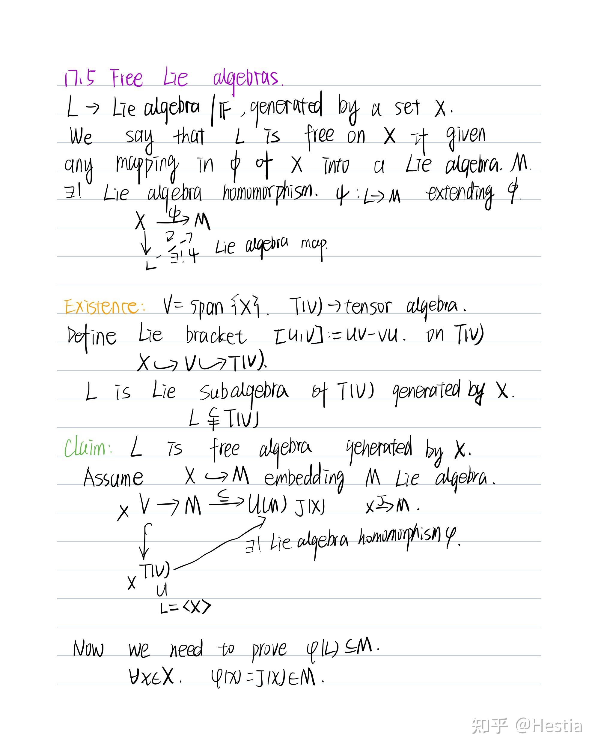 Lie algebra 17.4-18.1 - 知乎