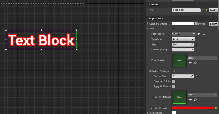 UE4/UE5 设置widget中text的字体Outline - 知乎