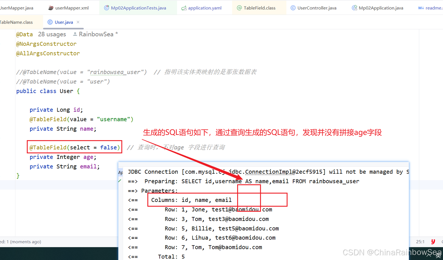 二，MyBatis -Plus 关于映射 Java Bean 对象的注意事项和细节(详细说明) - 知乎