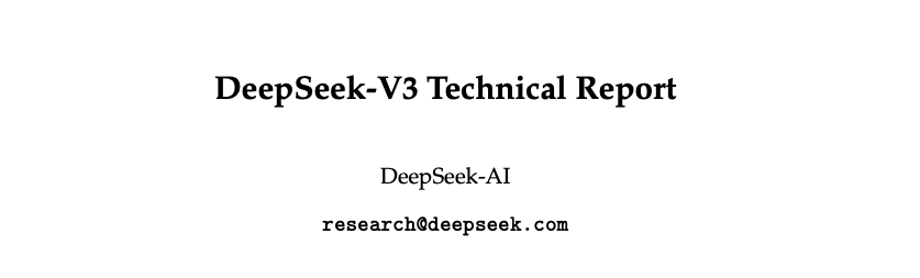 2025 LLM 技术报告(1)：DeepSeek-V3 - 知乎