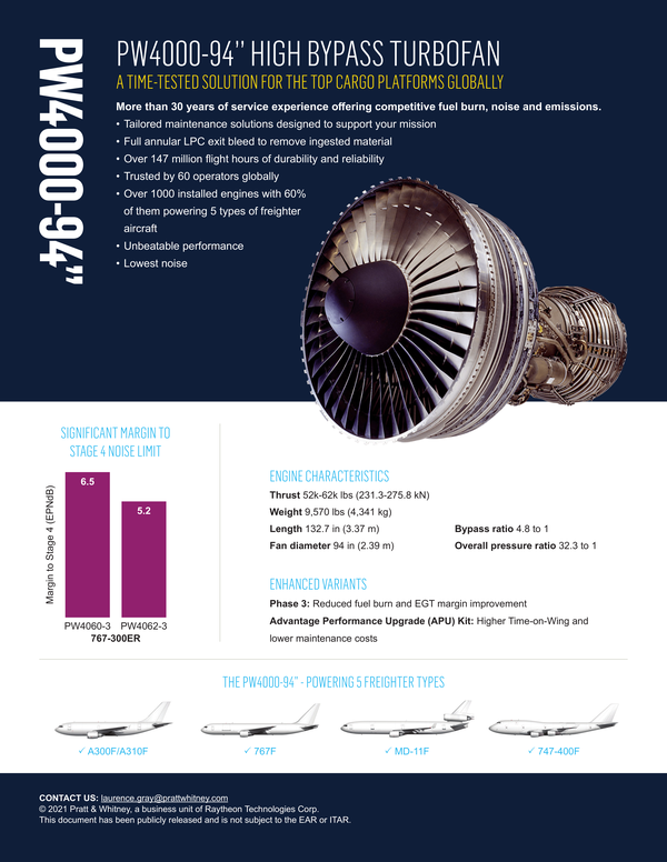 PW4000-94 for the Airbus A300 and A310, Boeing 747, 767 and MD-11 - 知乎