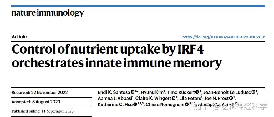 Nat Immunol︱纪念斯隆-凯特琳癌症中心团队发现：IRF4——NK细胞抗病毒适应性免疫的信号整合器 - 知乎