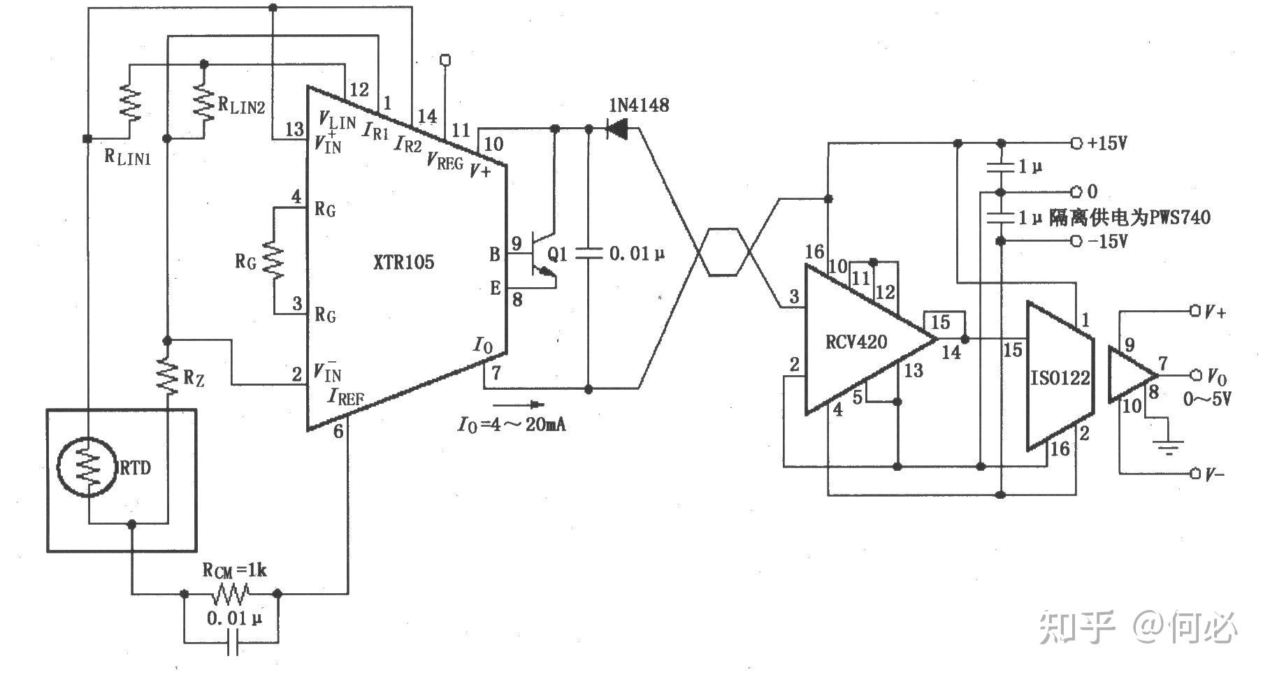 RCV420隔离式4～20mA仪表环路(RTD) - 知乎