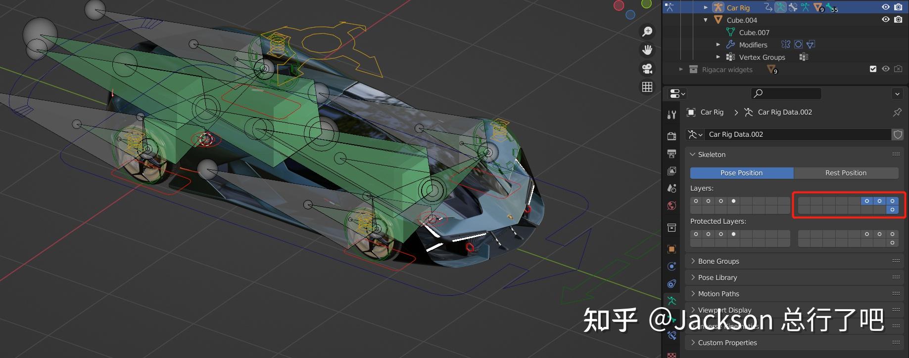 Lv.1 Blender学习记录3 - rigcar插件使用（202209021更至2022090122，已完结） - 知乎
