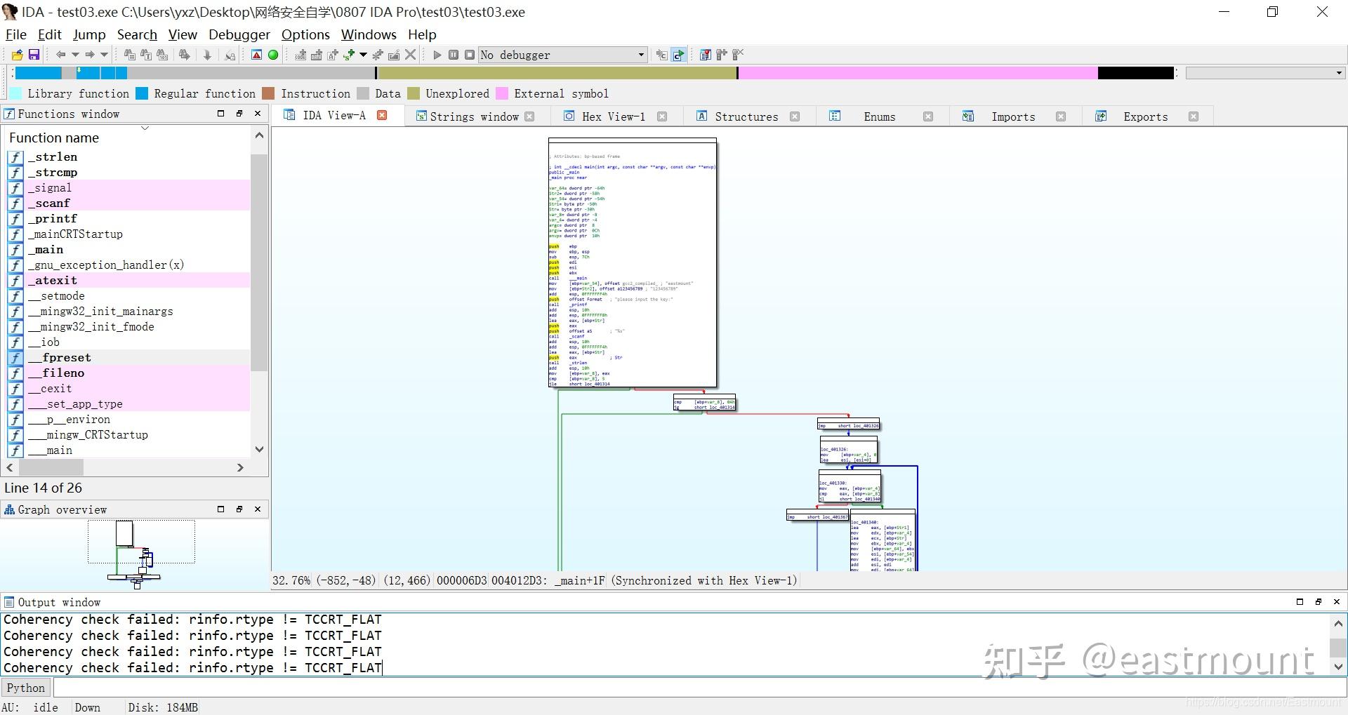 [系统安全] 三.IDA Pro反汇编工具初识及逆向工程解密实战 - 知乎