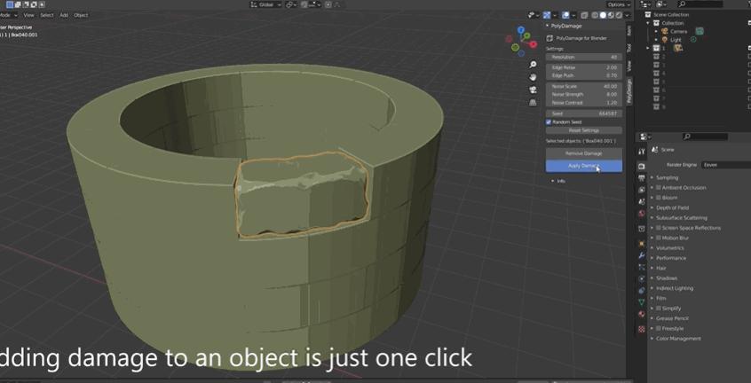 Max快速破损插件Poly Damage，一键生成0压力 - 知乎
