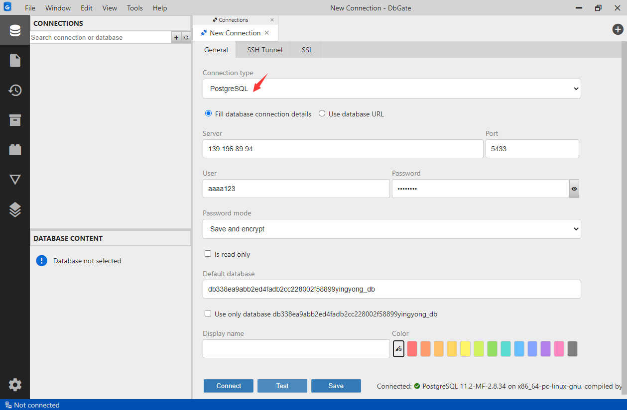 使用DBGate管理MemFireDB数据库 - 知乎
