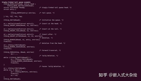 嵌入式大杂烩周记第 3 期：sys/queue.h - 知乎