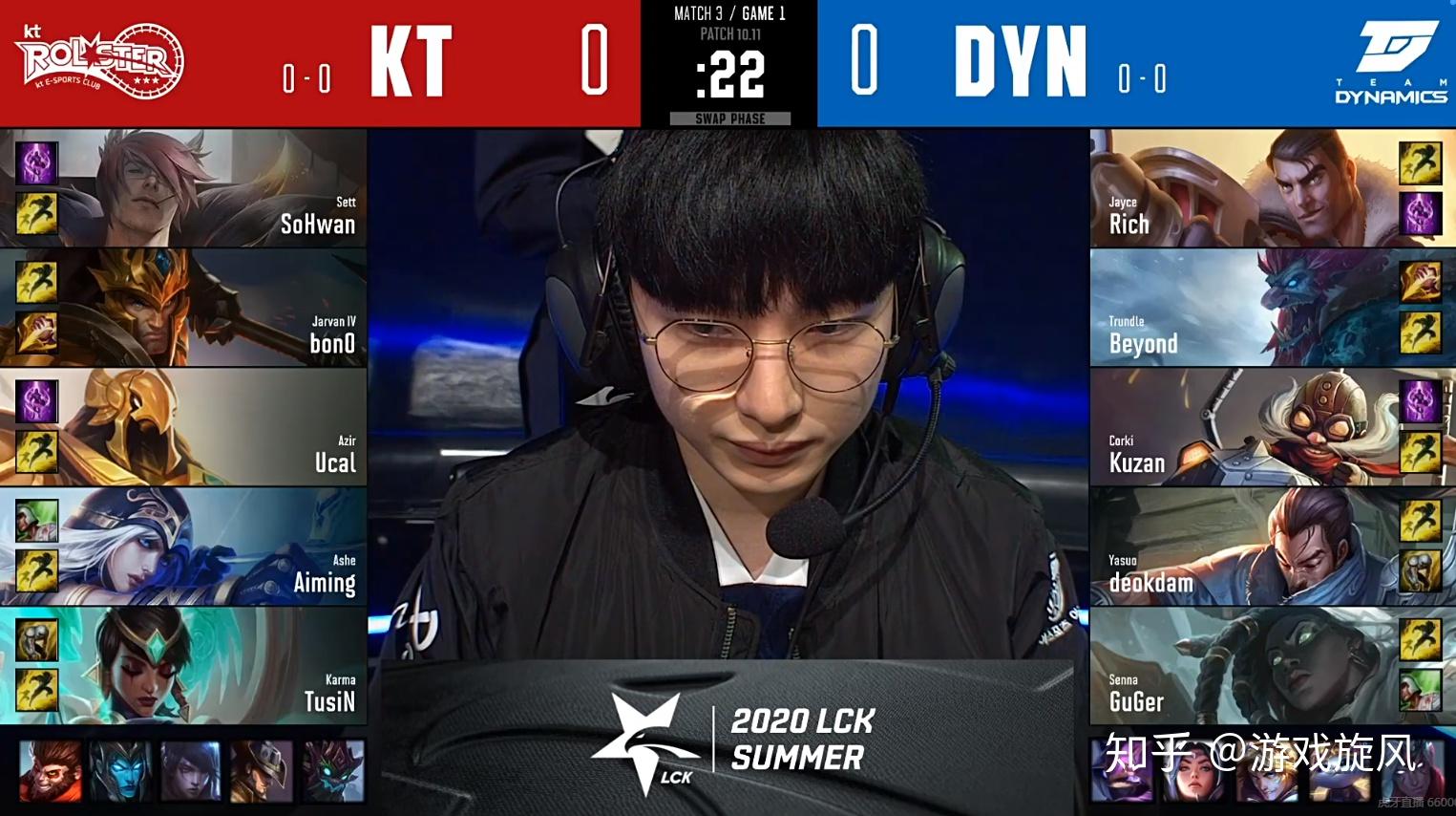 LOL：KT首秀Smeb未登场，升班马DYN奇怪组合亚索赛娜先下一城！ - 知乎