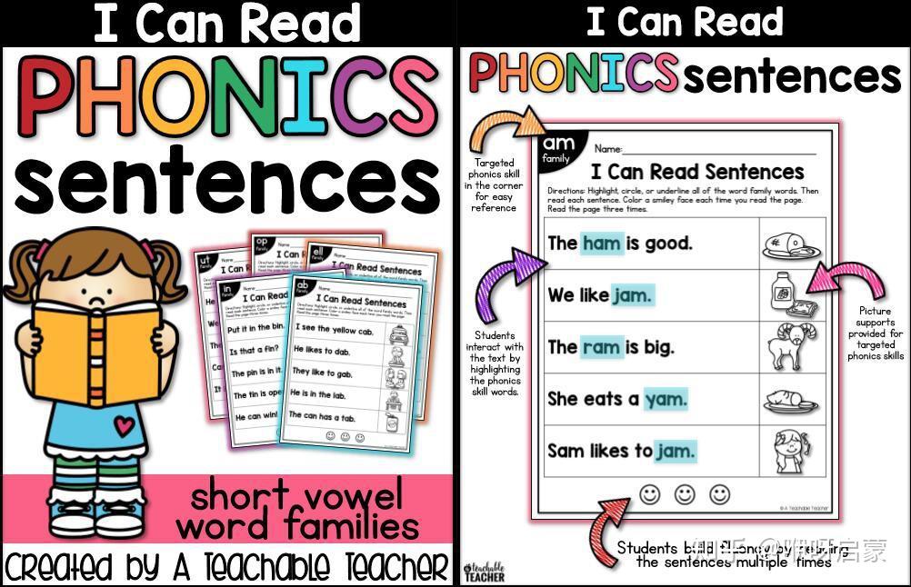 I can read Phonics Sentences BUNDLE自然拼读句子练习高清pdf 113页 - 知乎