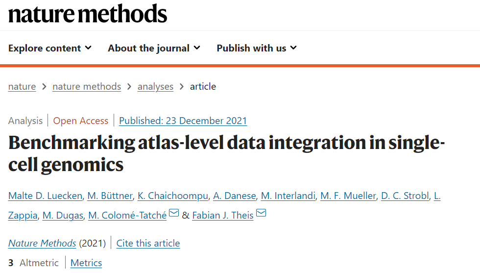 Nature Methods | 单细胞基因组图谱数据集成的基准测试 - 知乎