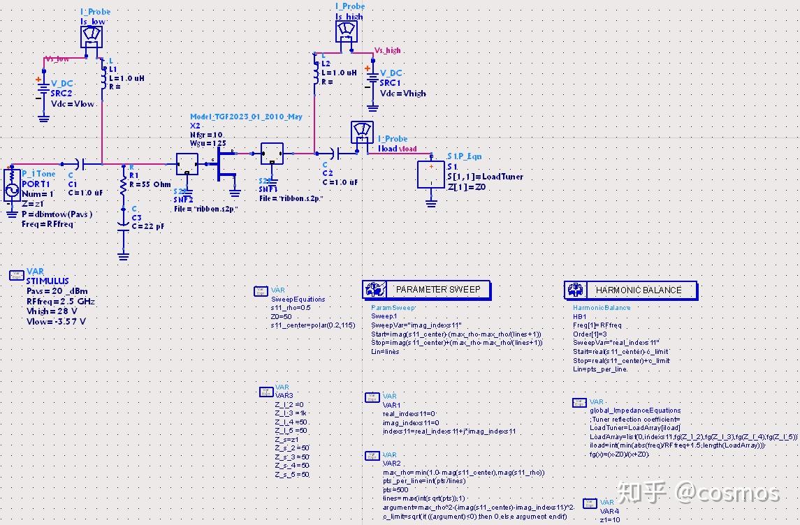 使用ADS进行Load-Pull仿真【多图预警】 - 知乎