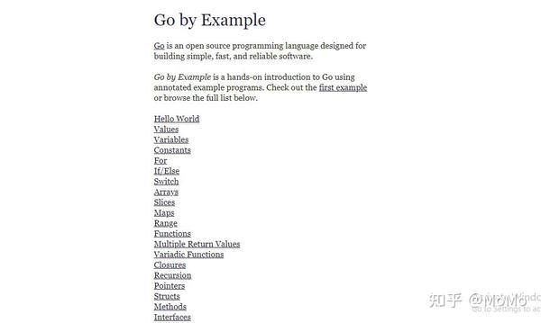 学习 GO 编程的十大在线资源及新手如何学习 GO 语言 - 知乎