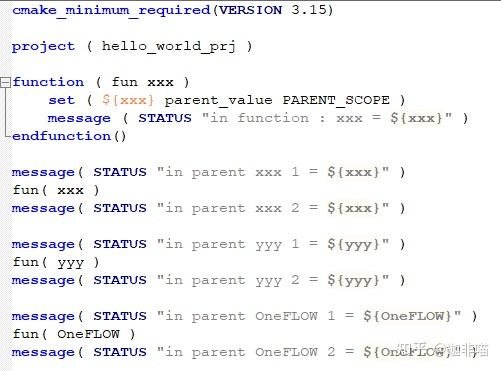 CMake从入门到精通（九）关于CMake set（PARENT_SCOPE） - 知乎