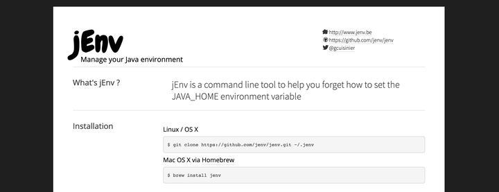 Java 多版本管理工具（自由切换Java版本）Jenv使用（支持Linux Mac Windows） - 知乎