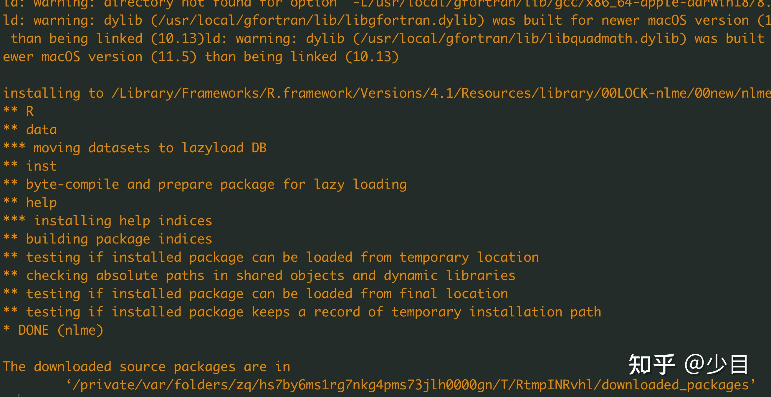 解决Mac下Rstudio安装包' *** '有非零退出状态的办法 - 知乎