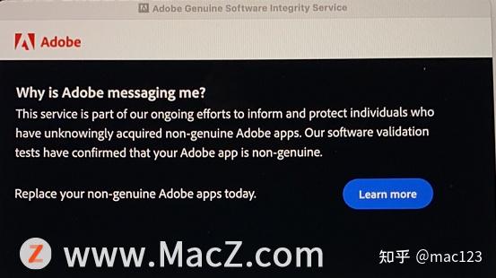 当Adobe在使用过程中出现“非正版提示”时的解决方法 - 知乎