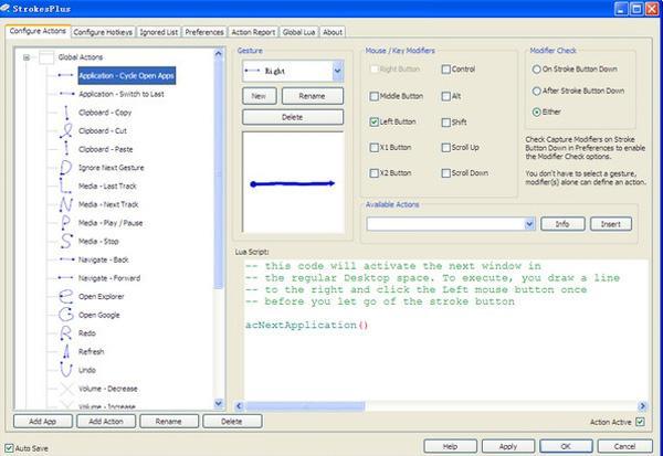 软件推荐:Windows全局鼠标手势Strokesplus - 知乎