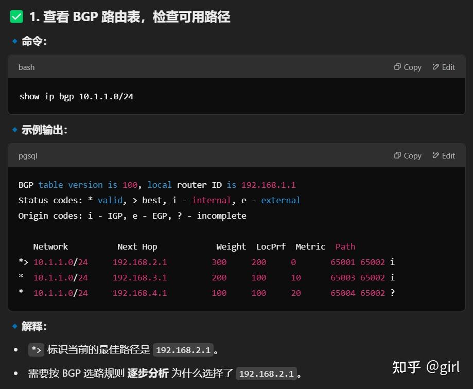ip BGP selection path - 知乎