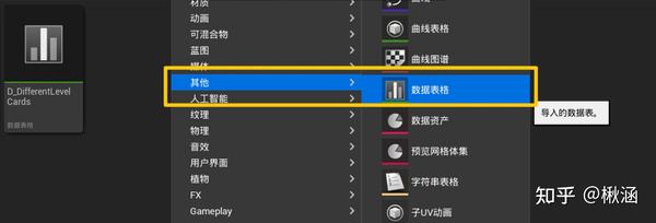 UE DataTable 