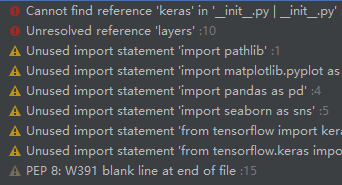 tensorflow提示Cannot find reference 'keras' in __init__.py - 知乎