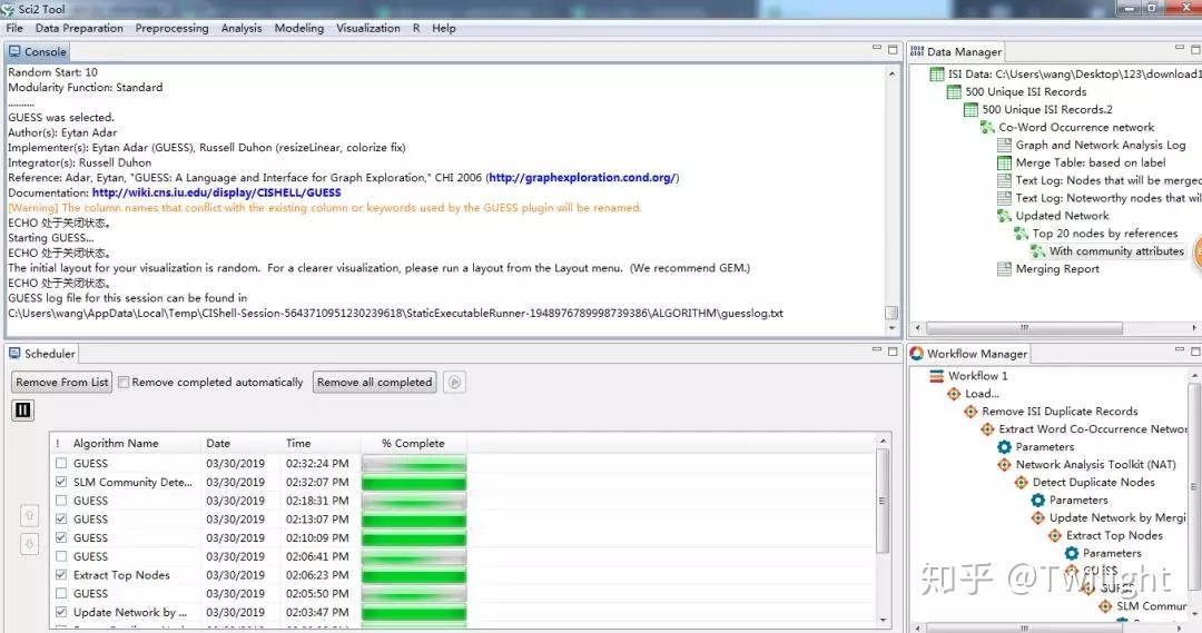 Sci2软件知识图谱共现聚类视频教程完整版 - 知乎