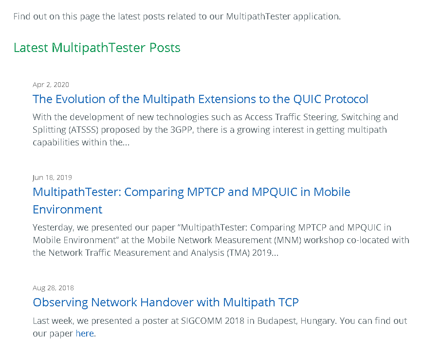 酷站推荐 - multipath-quic.org - Multipath QUIC