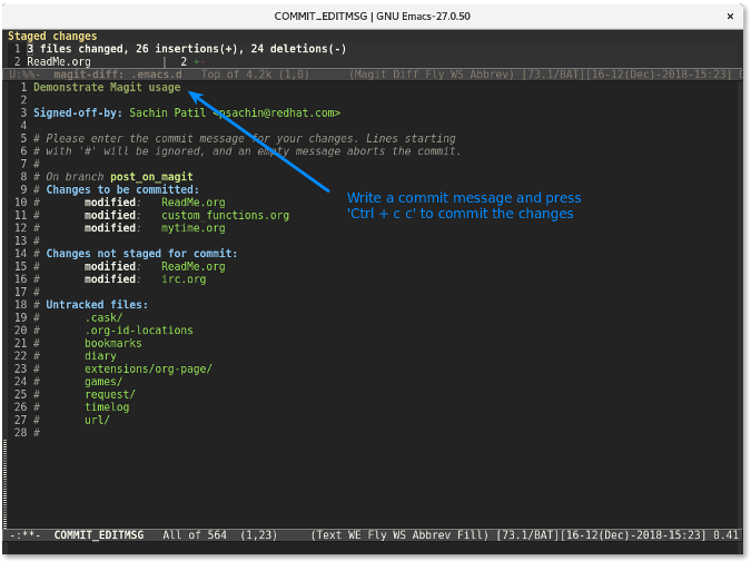 如何在 Emacs 中使用 Magit 管理 Git 项目 - 知乎