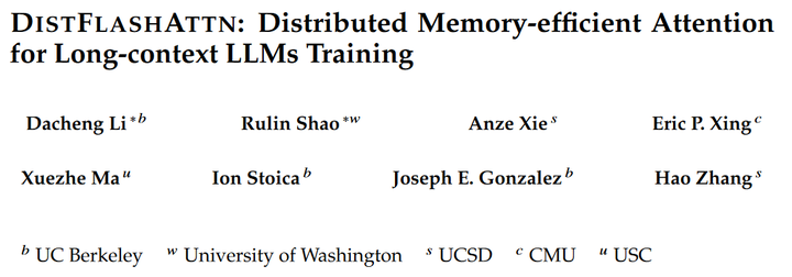 DISTFLASHATTN: Distributed Memory-efficient Attention for Long-context LLMs Training - 知乎