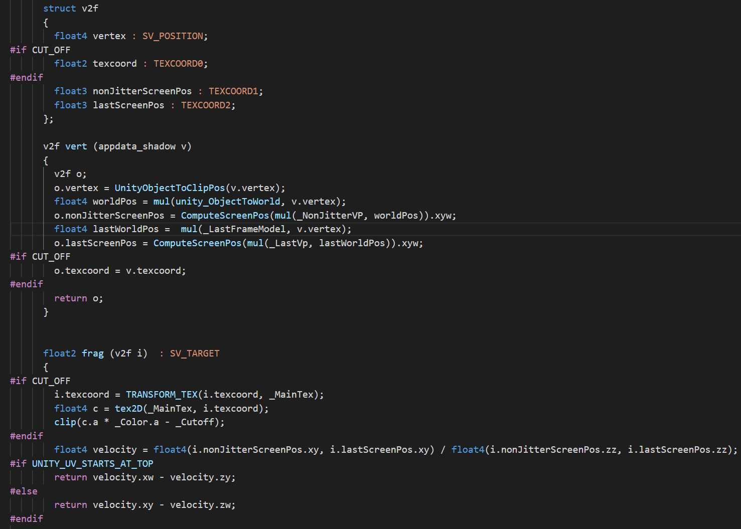 Motion Vector & Motion Blur in MPipeline - 知乎