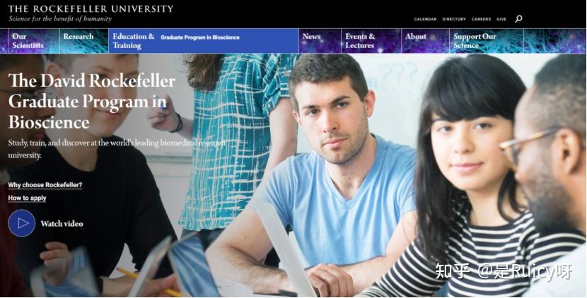 洛克菲勒大学生物科学研究生申请介绍 - 知乎