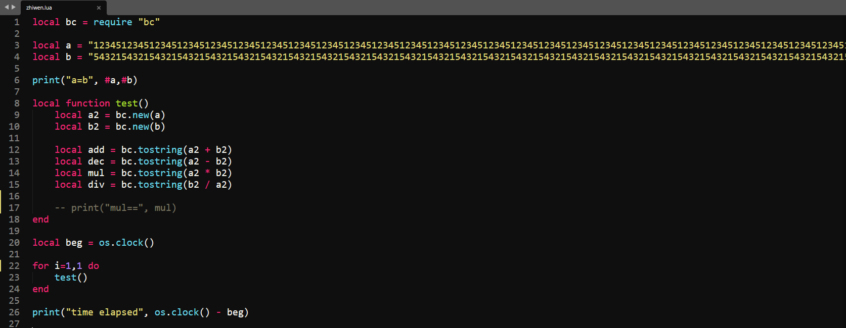Lua如何进行大数运算（附源码） - 知乎