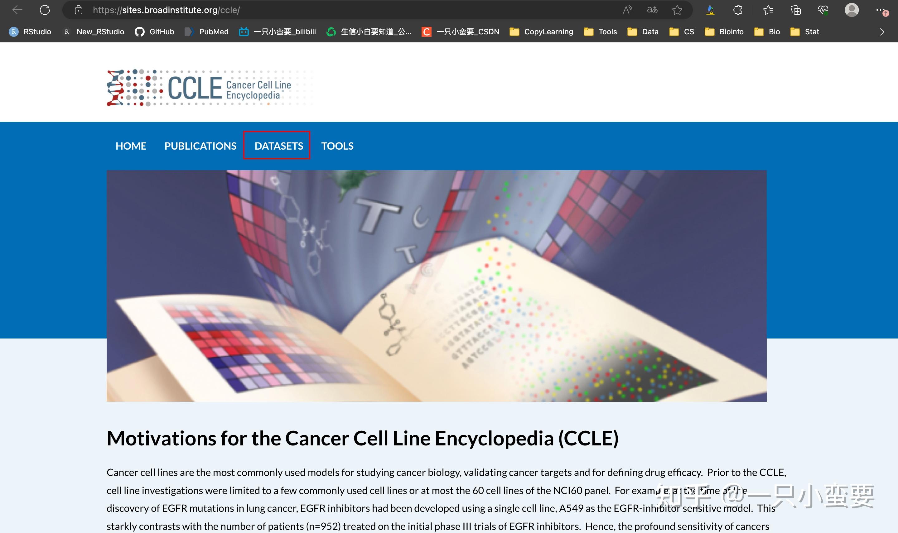 CCLE 数据库 - 癌细胞系多组学及药物敏感性数据 - 知乎