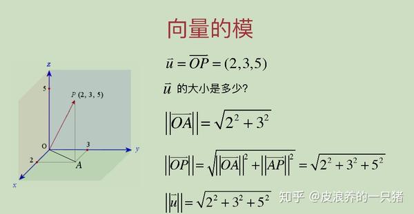 Python线性代数学习笔记——规范化和单位向量,以及python实现向量规范化 知乎