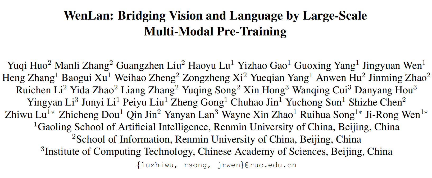 WenLan: Bridging Vision and Language by Large-Scale Multi-Modal Pre-Training - 知乎