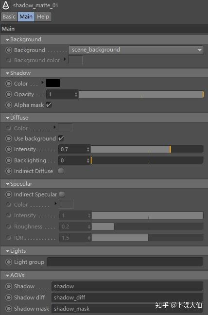 【C4DtoA 13】Arnold渲染器(材质七): Shadow Matte Shader - 知乎