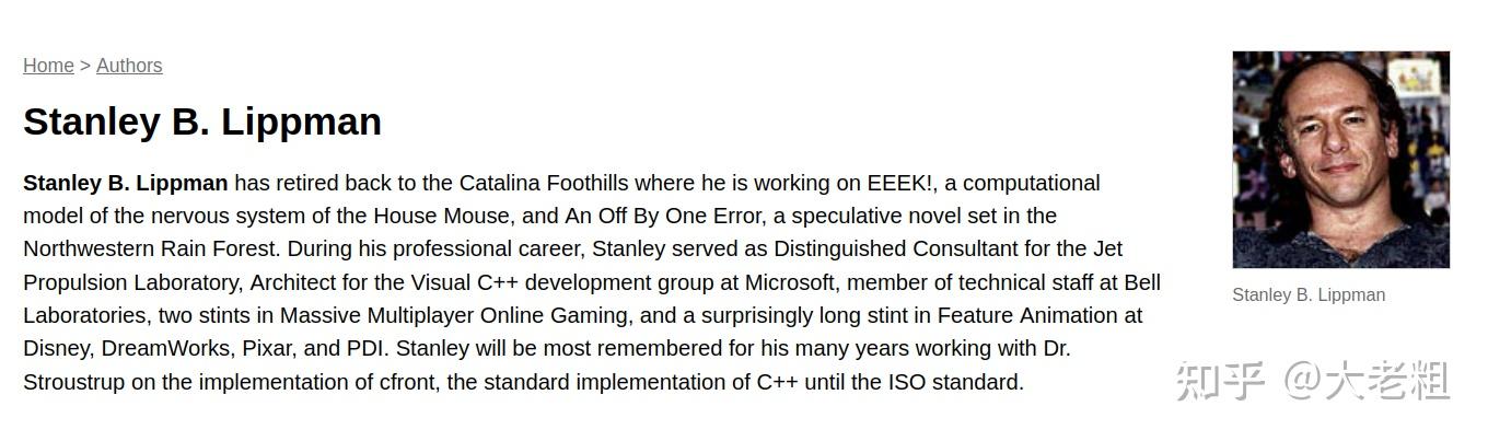 C++ Primer的作者之一Stanley B. Lippman已经去世了吗？ - 知乎