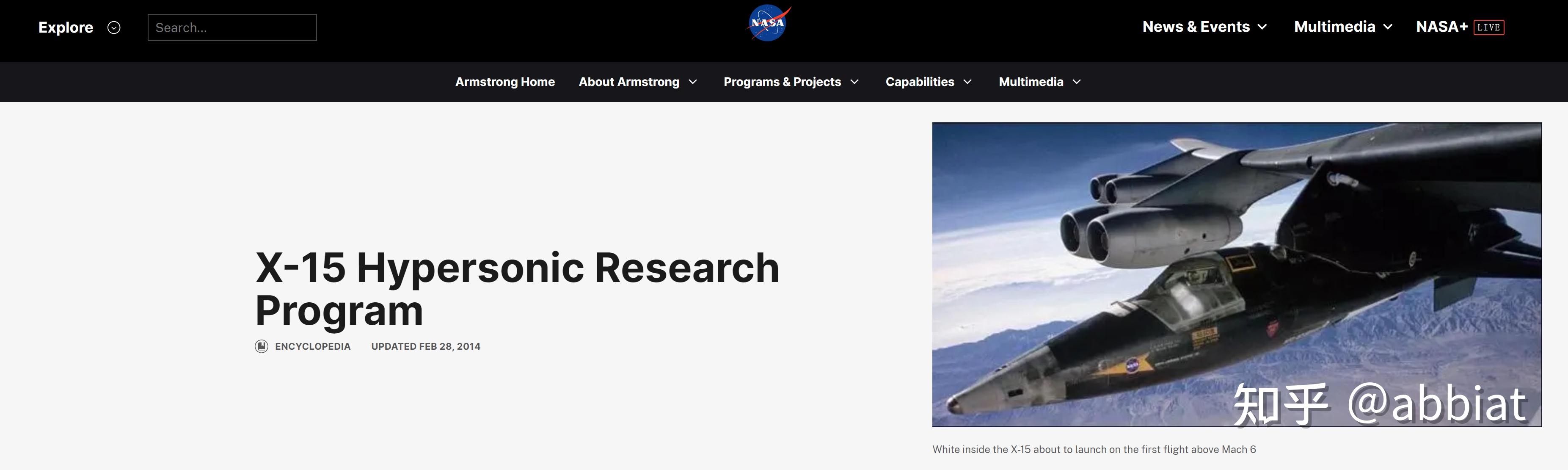 NASA X-15高超音速验证飞行器 - 知乎